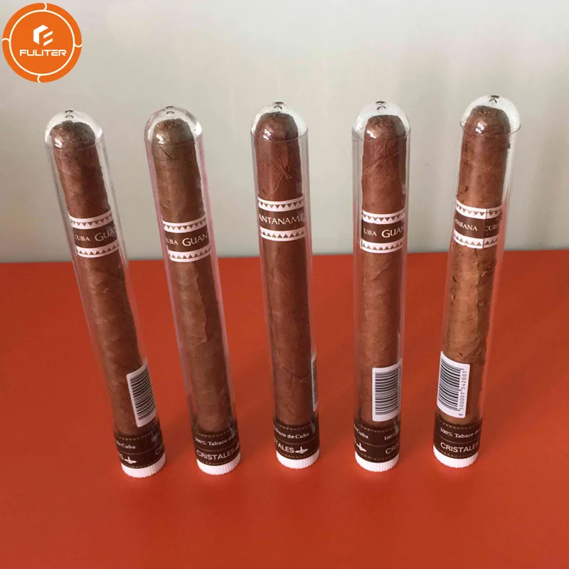 Custom Empty Gift Mini Clear Plastic Tube Cigar With Cork - Buy Tube ...