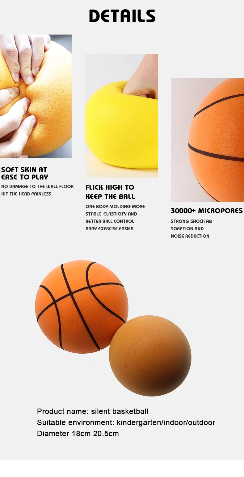 Silent Basketball Basketball 2023 Newest Foam Basketball Indoor ...