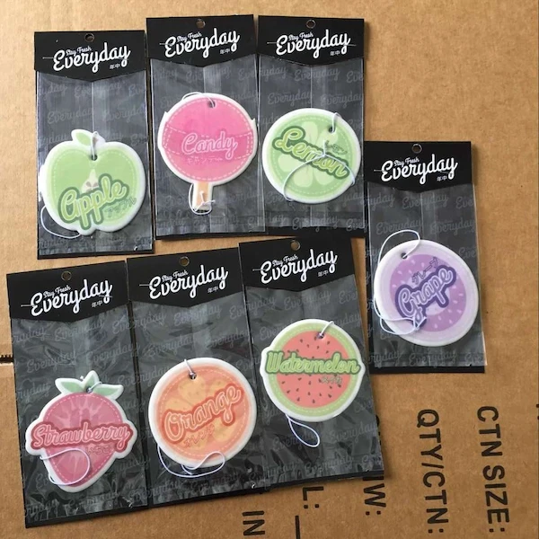 Cheap Promotional Custom Logo Design Hanging Scented Paper Car Air ...