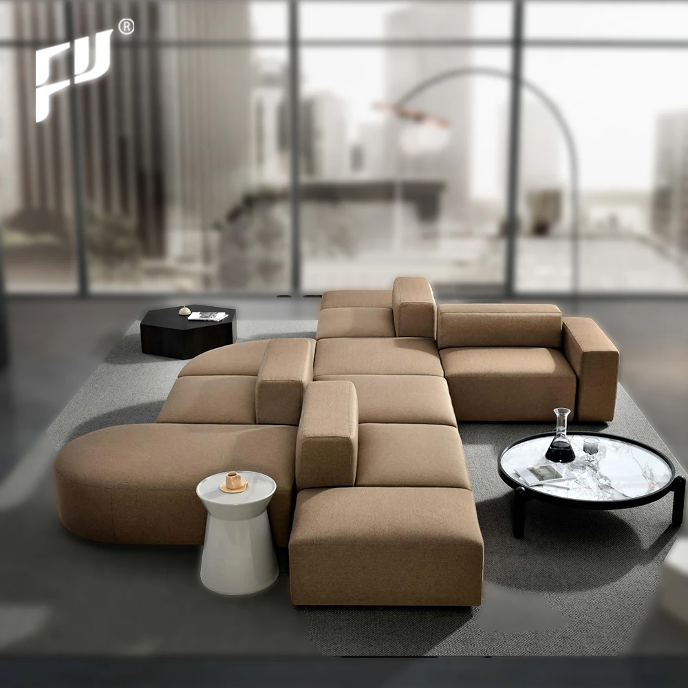 Furicco Office And Hotel Lounge Sofa Modern Style Leather Waiting Room ...