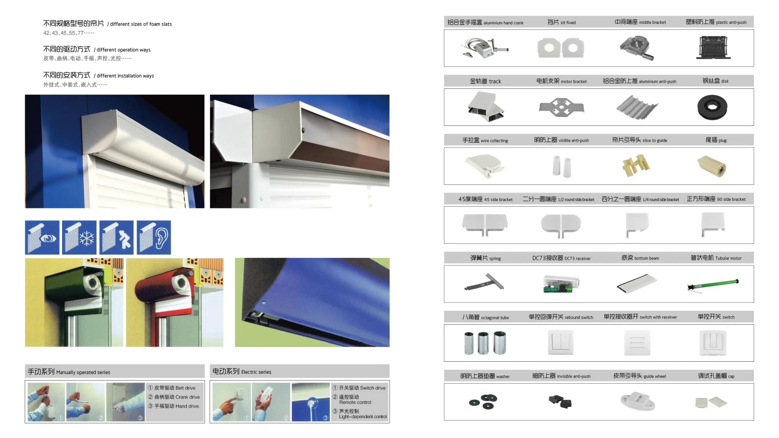Aluminum Internal Domestic Outside Security Protection Motorized ...