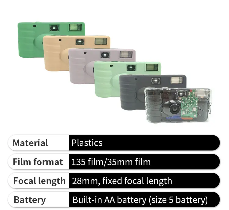 Wholesale Disposable Camera 35mm Film - Cute & Customizable