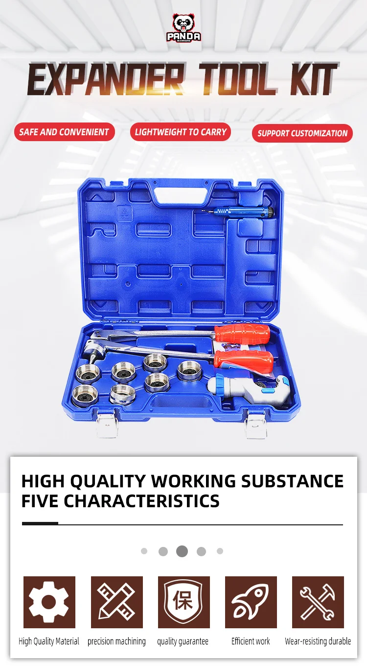 Manual Lever Tube Expander Tubing Expansion Tool Kit Precise Swaging On ...