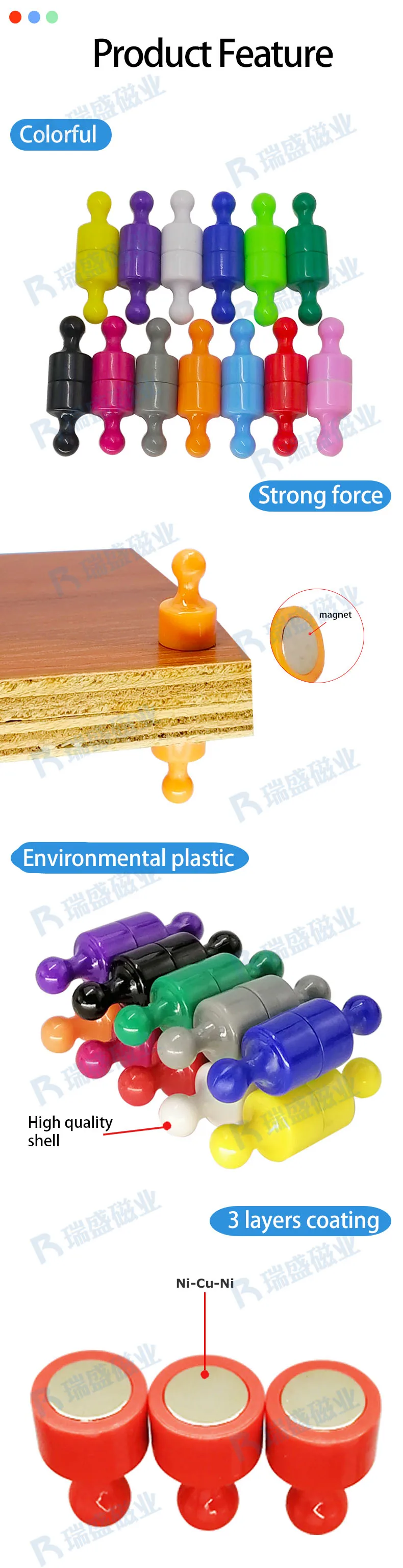 Strong Magnetic Button Moulding Low Price China Wholesale Permanent ...