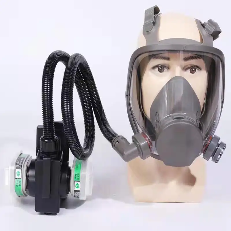 6800 Electric Blower Full Face Gas Mask - PAPR by KELUOER