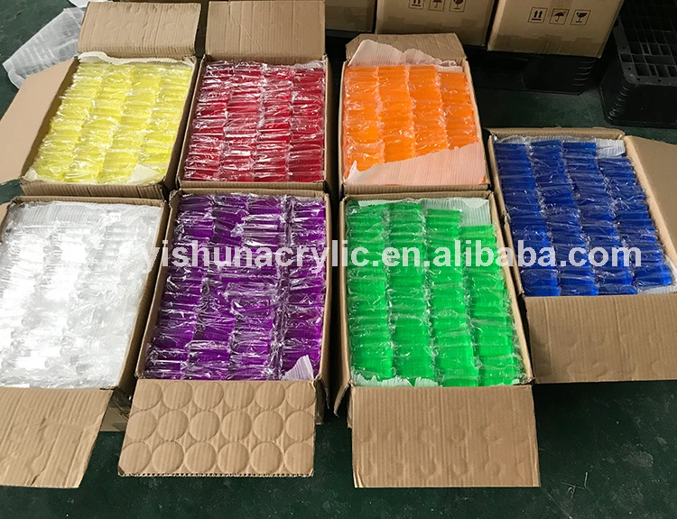 Custom Colored PMMA Acrylic Round Pegs for Preschool