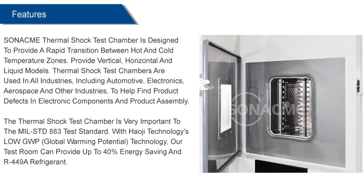 SONACME High Quality Three Zone Thermal Test Chamber Climatic Test ...