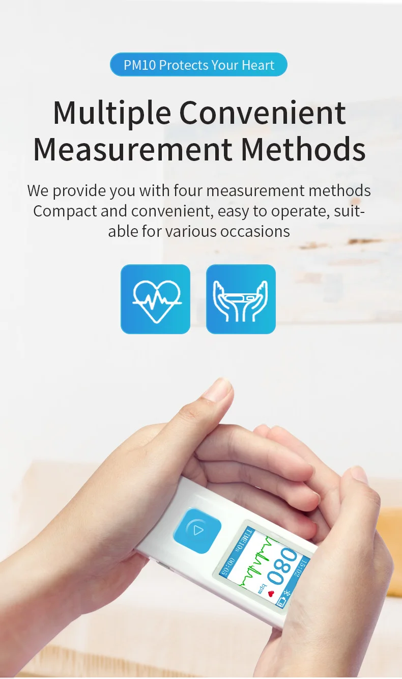 CONTEC PM10 Portable Heart Monitor - Telemetrie EKG System