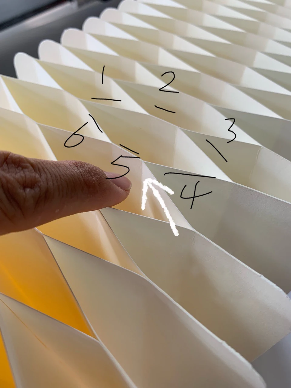 Folding Honeycomb Paper Display Stands for Weddings & Events