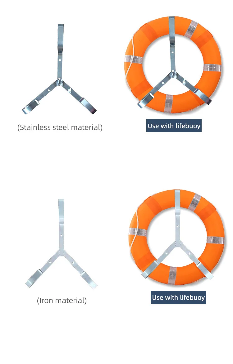 Water Lifesaving Marine Stainless Steel Iron Lifebuoy Storage Lifebuoy ...