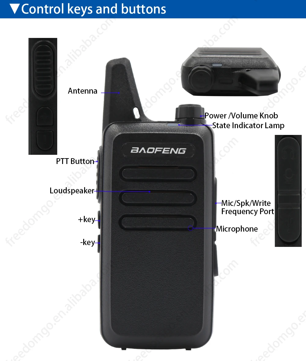 Baofeng BF-T20 Walkie Talkie - 16 Channels, 12 Months Warranty