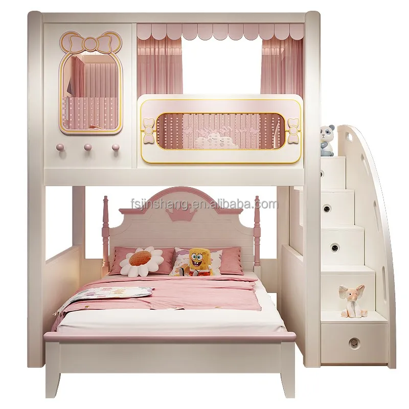 JS FURNITURE Kids House Bunk Beds - Durable & Fun Design