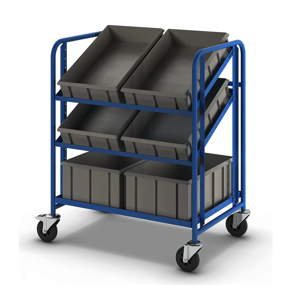 Euro Container Shelf Truck Euro Box Carts Storage Cart Adjustable-angle ...