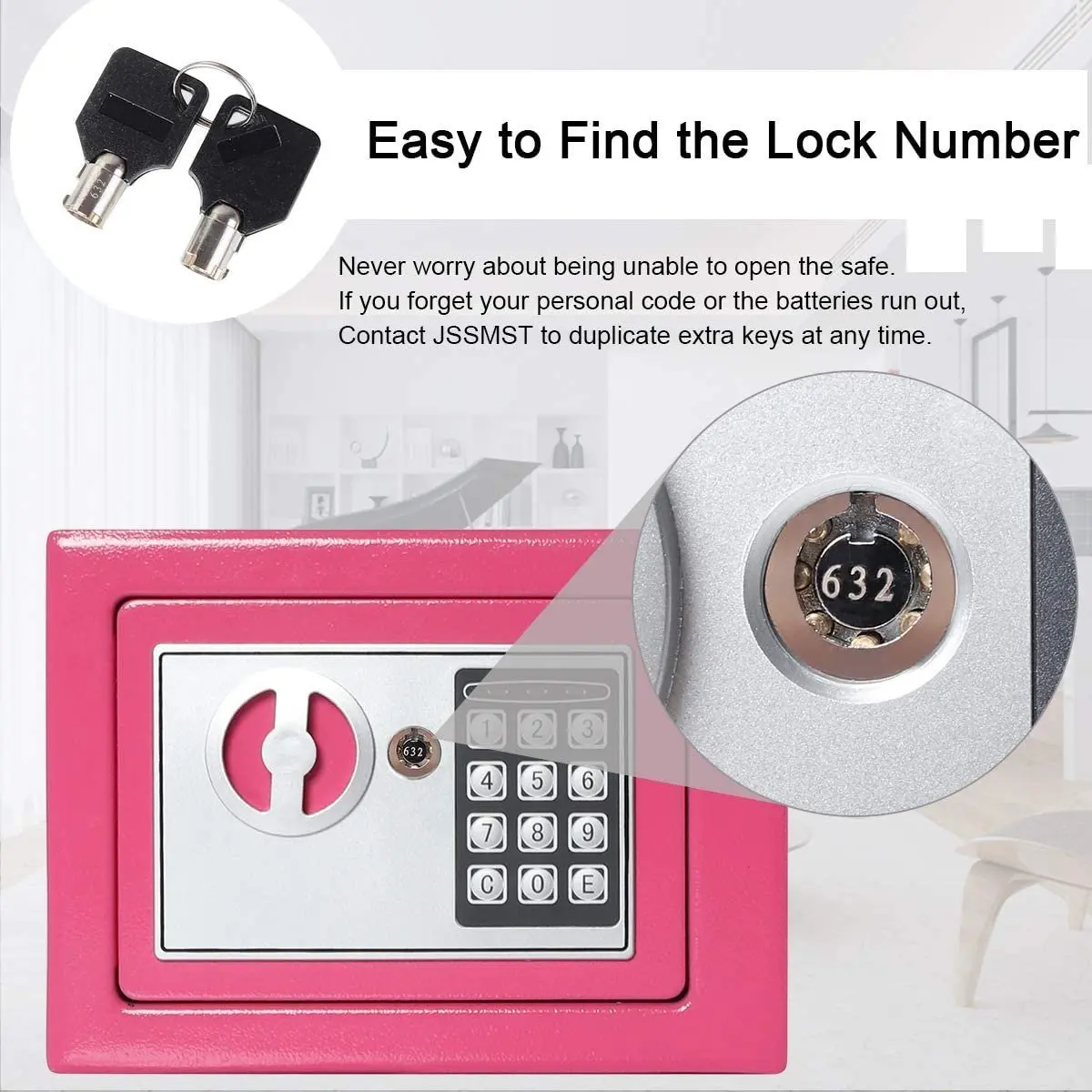 High Security Electronic Mini Safe Box Digital Hidden Safes Money ...
