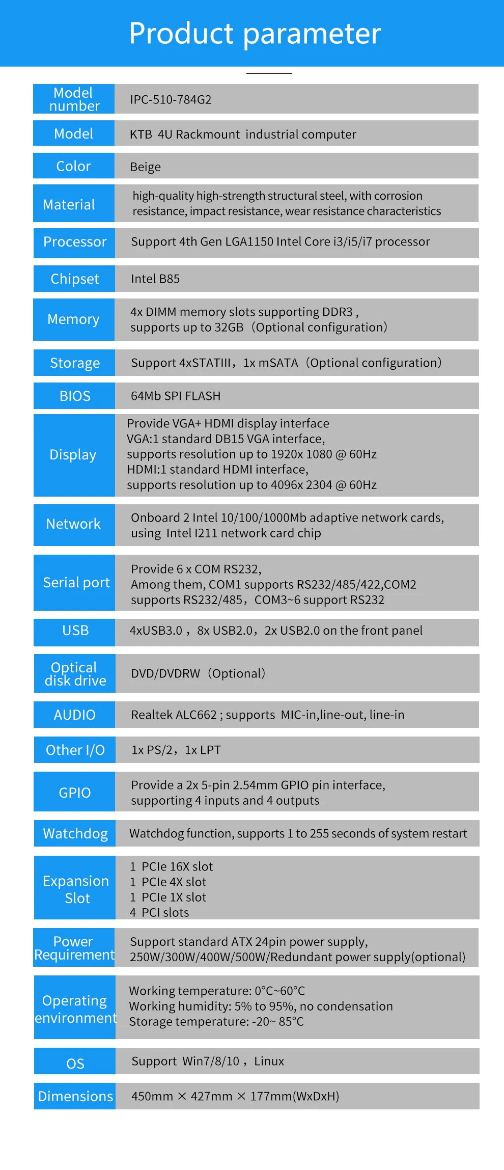 4u Rack Mounted Industrial Box Pc Embedded Manufacturing Machine With ...