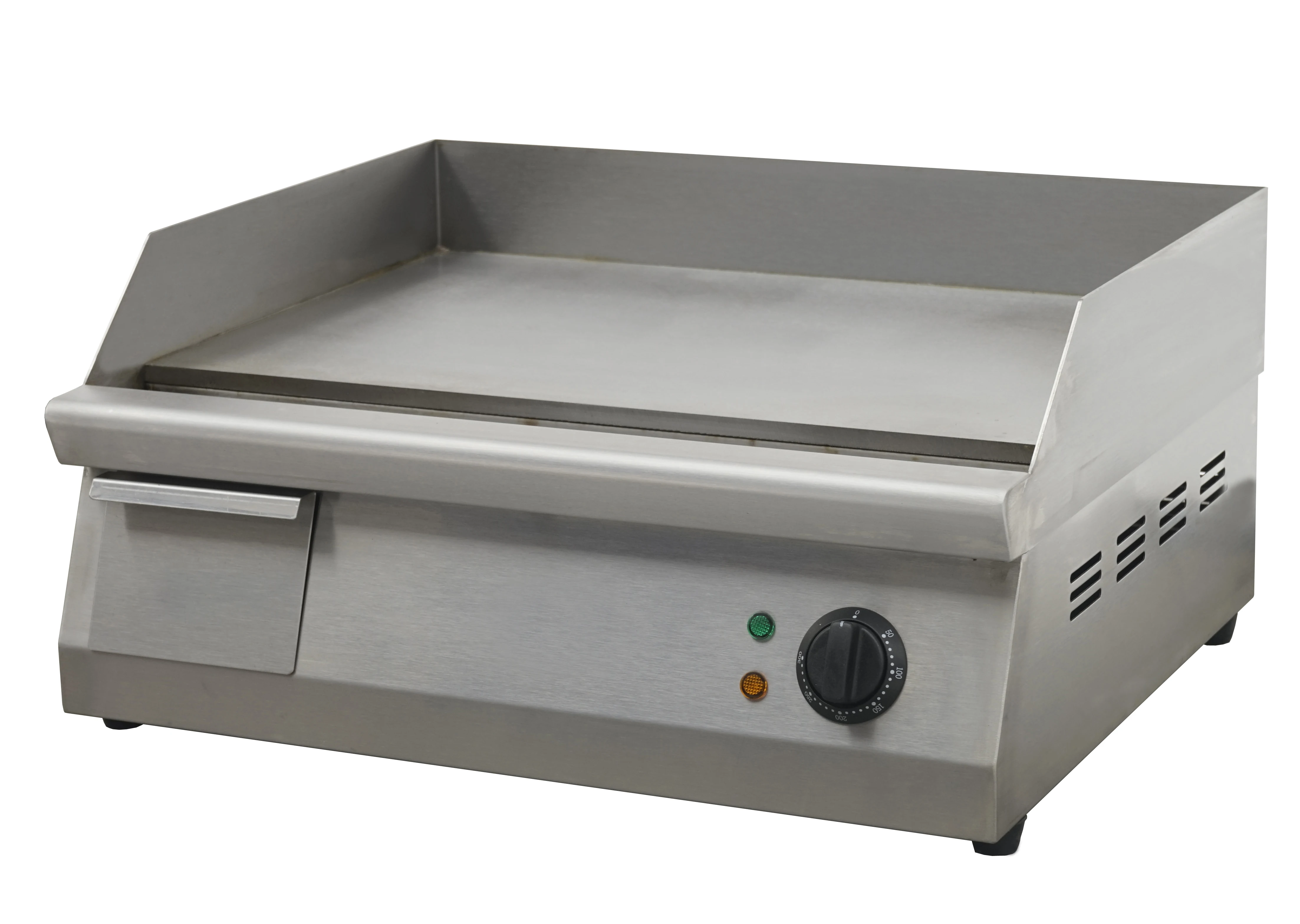 Commercial Countertop Burger Griddle Electric With 10mm Thickness Flat ...