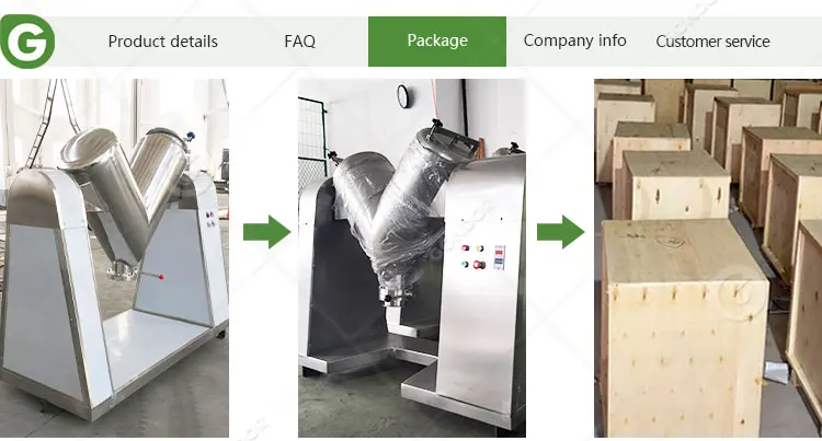 1000 2l Dust 10 Kg V-500 Tank V300 Type Large V-mixer Cone Mixer Shape ...