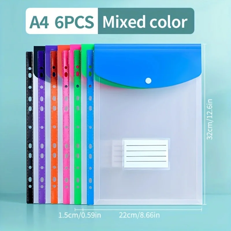 Transparent A4 Size PP File Folders With Diagonal Design and Plastic ...
