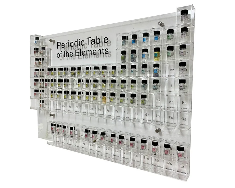 Wall Mounted Chemical Element Display Frame Acrylic 118 Periodic Table ...