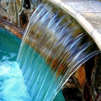 Acrylic Water Spillway Pool Spa Wall Mount Waterfall Sheer Descent ...