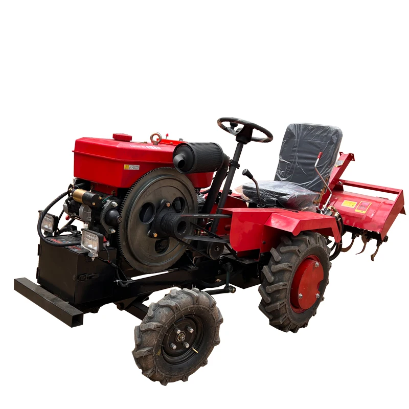 Mini Power Tiller 25HP Farm Cultivator Machine 4WD Mini Tractor ...