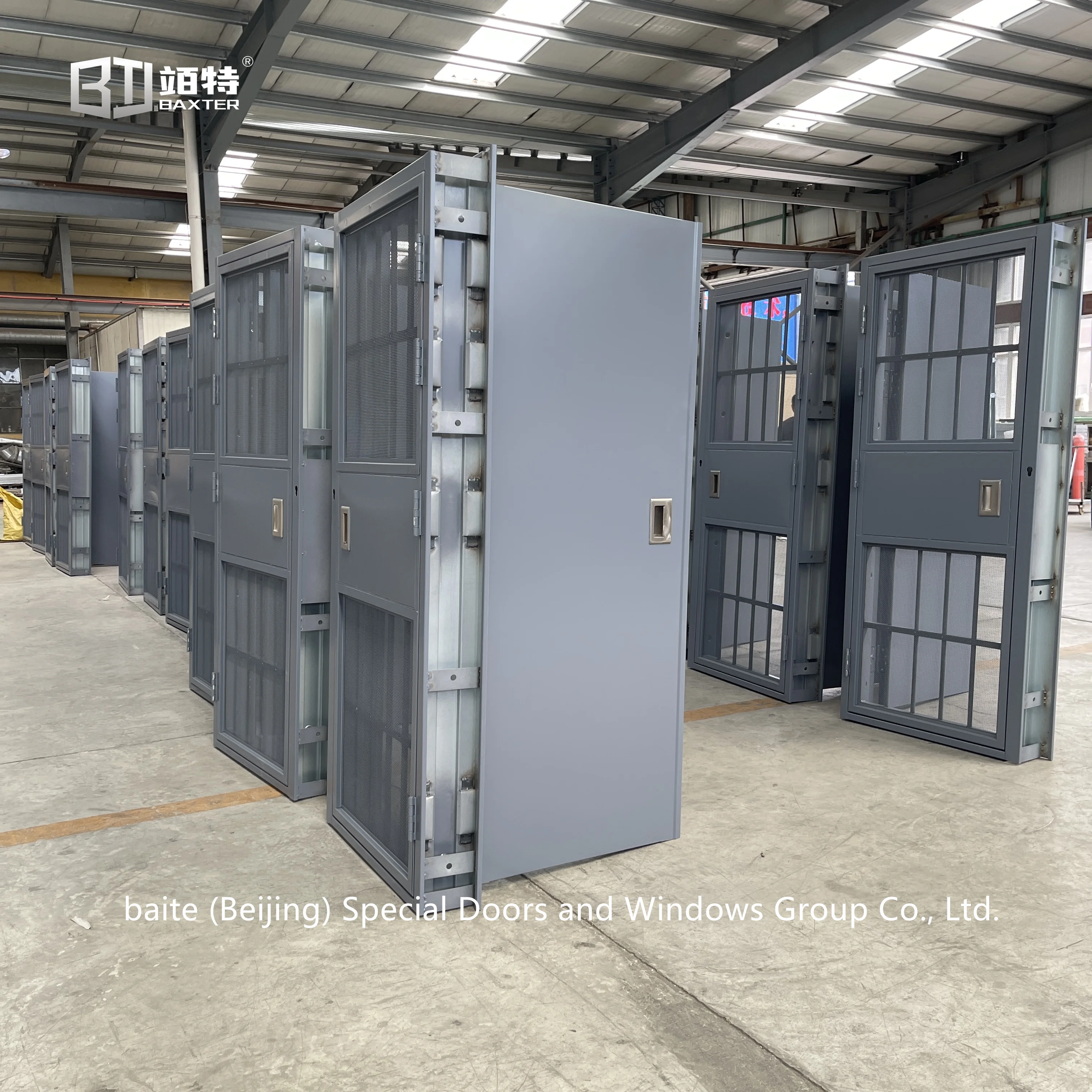 Manual Steel Prison Door For Detention Center And Drug Rehabilitation ...