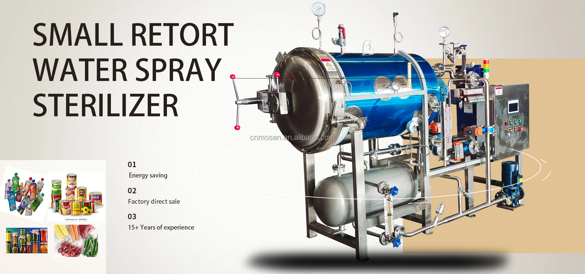 Mini Pressure Retort Machine - High Productivity & Quality