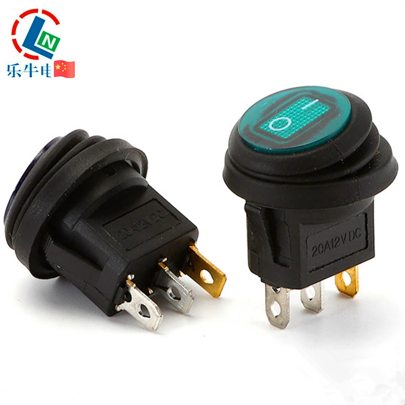 Ip67 Waterproof Switch 20a 12v Dc Rocker Switch With Led - Buy 12v ...