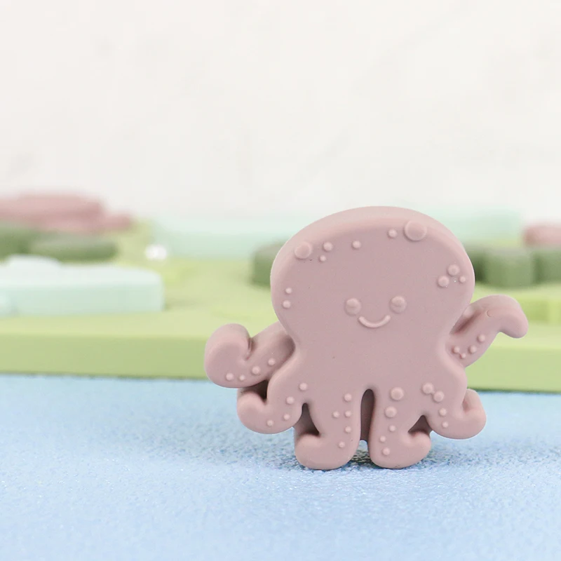 Paisen Ocean Animals Shape Silicone Jigsaw Puzzles Stacking Building ...