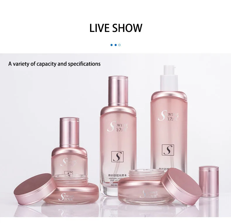 Elegant Cosmetic Packaging - Premium Glass Containers