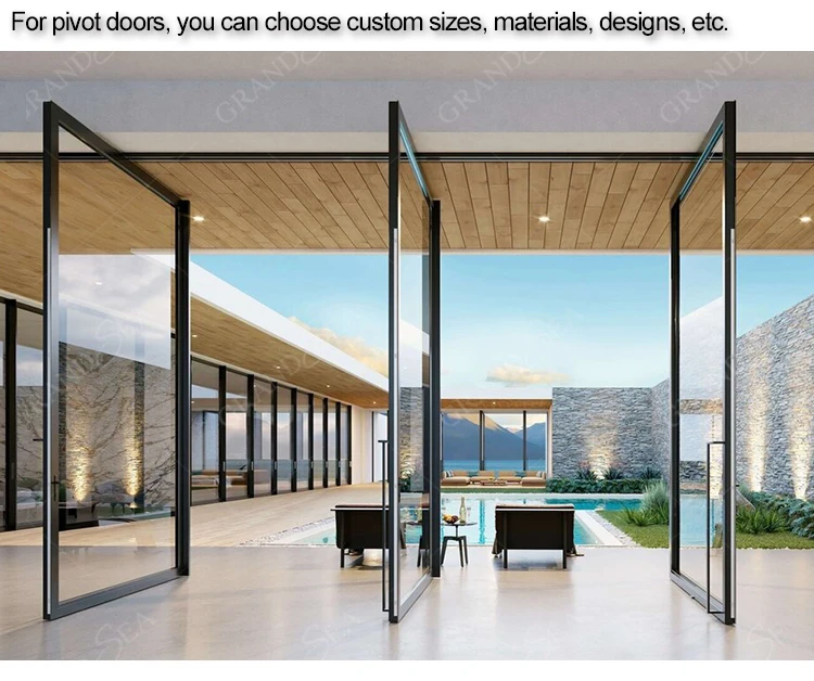 Villa Main Entrance Wooden Door Design - Modern & Durable