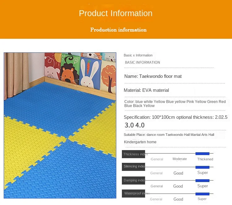 SA01 Taekwondo Mats 1 M X 1M Foam Eva Dance Fighting Training Martial ...