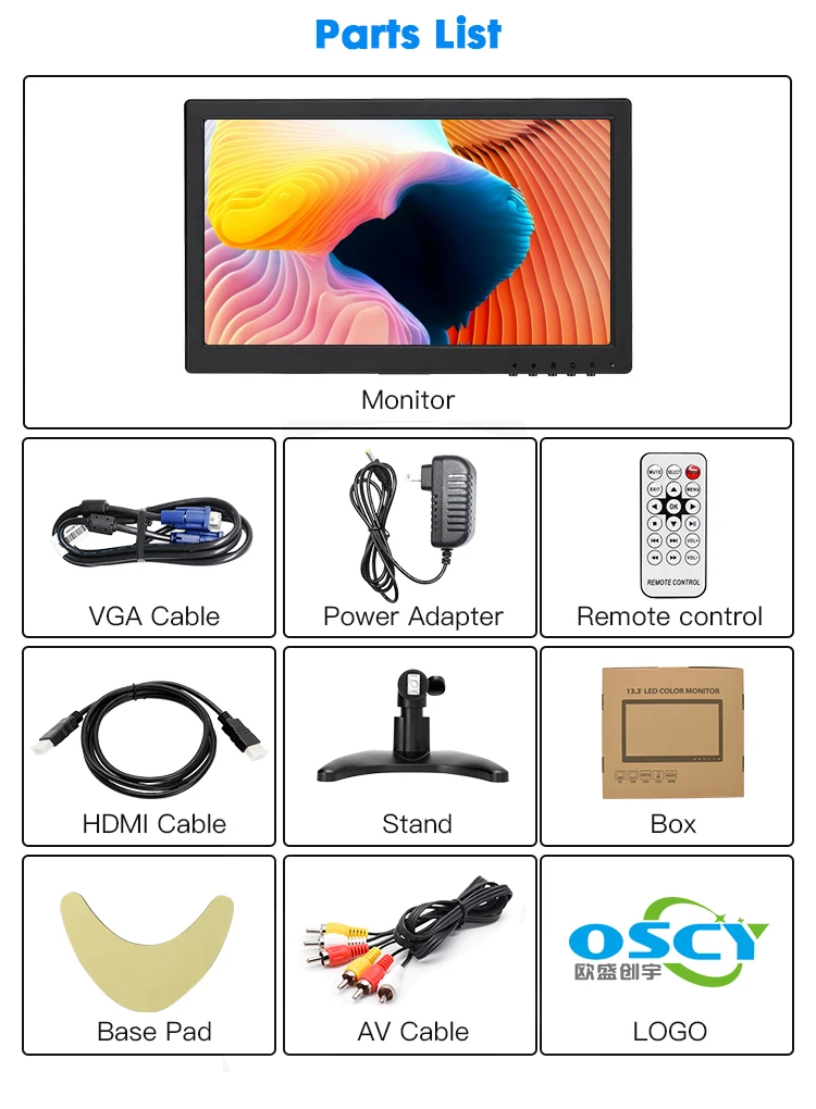 2022 Developed Widescreen 13.3 " Inch Tft Lcd Monitor Hdmi Display With ...
