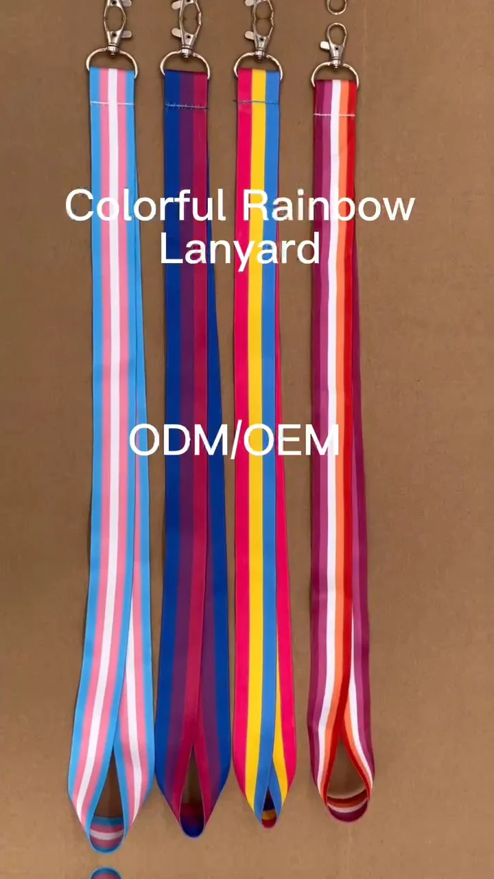 2023 Popular Festival Lgbt Rainbow Lanyards Keychain Custom Lanyard For ...