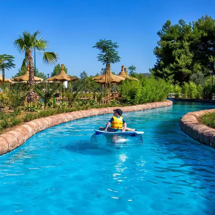 Lazy River Pool With Wave Leisure Pool for Kids and Adults Raft Lazy ...