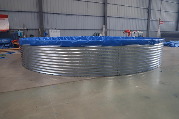 Corrugated Galvanized Steel Circular PVC Tarpaulin Aquaculture Fish ...