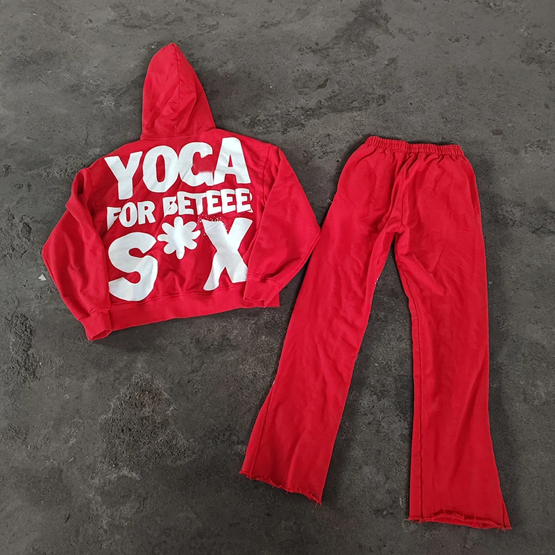 YSJY Custom Sweat Suits - Heavyweight Cotton Puff Print