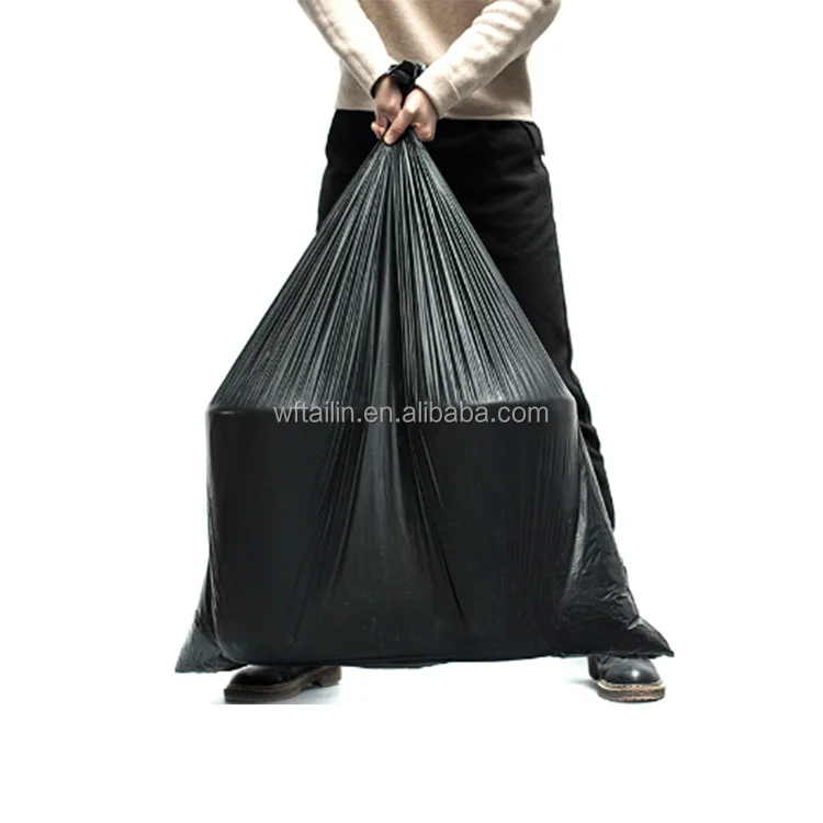 Heavy Duty Large 60L Black Garbage Bags for Public Trash Cans - Strong ...