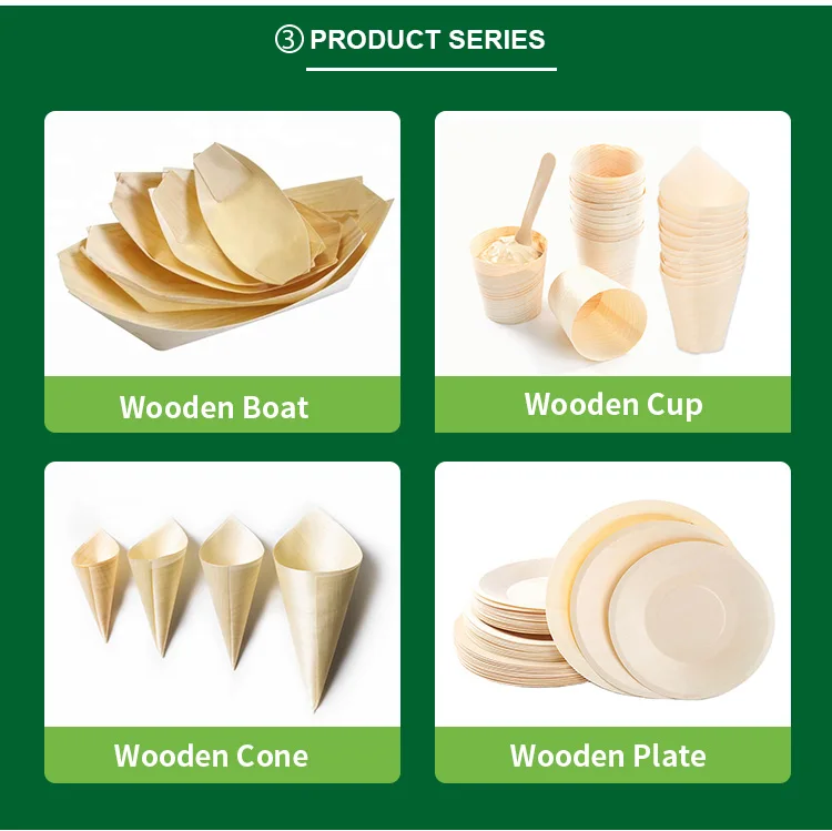 Eco Friendly Disposable Wood Food Packaging - Sushi Boxes