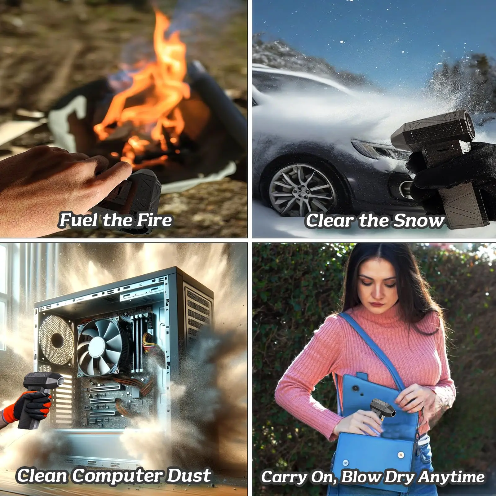 2024 Most Powerful Mini Cordless Turbo Jet Blower For Car Drying Small ...