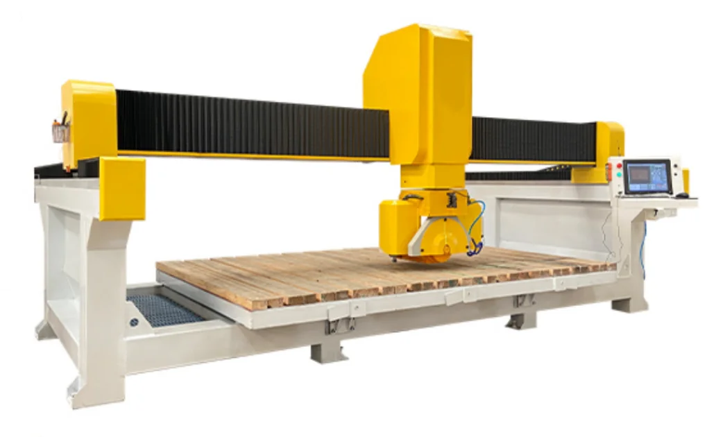 5 Axis Bridge Saw Granite Marble Stone Counter Top Cutting Profiling ...