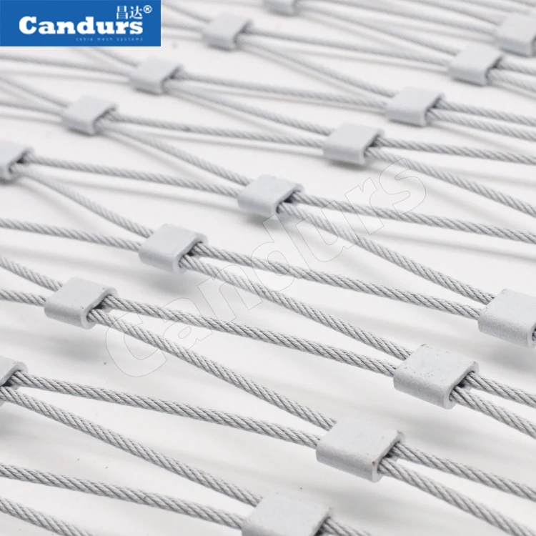 Wire Rope Cable Mesh Stainless Steel Pvd White Golden Bronze Black Red ...