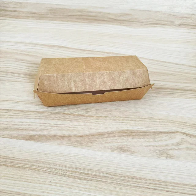 Coated Kraft Paper Clamshell Box Disposable Food Box - Buy Coated Kraft ...