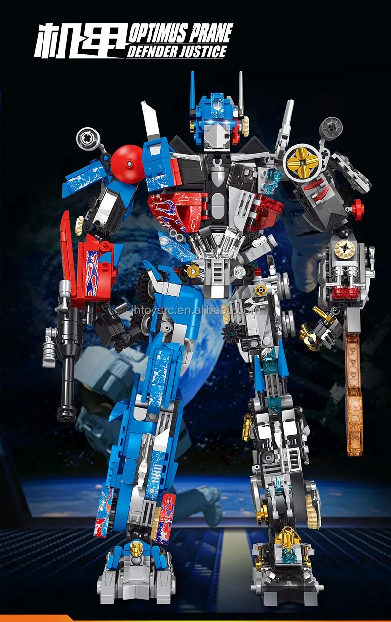 Plastic Bee Action Figure Robot Model Kit Transform Brick Toys Engineering Transformation Car ...