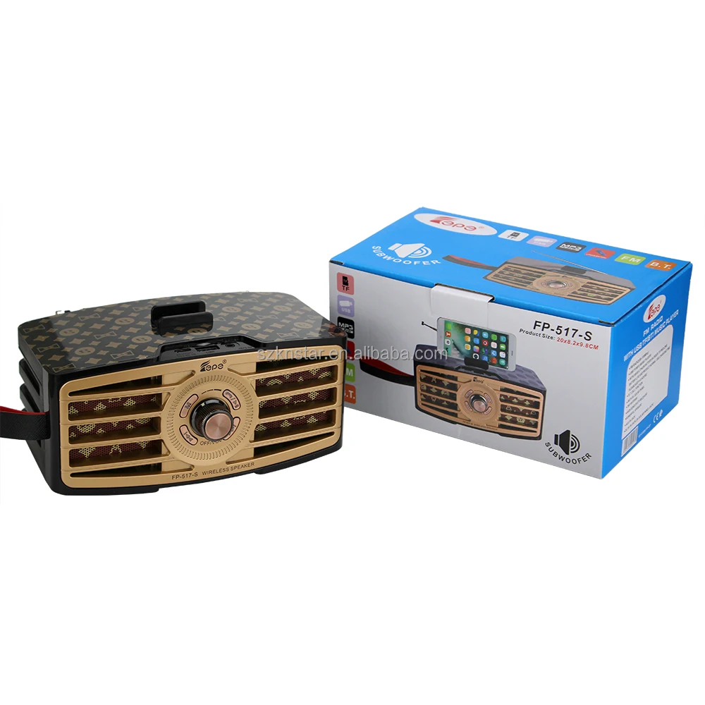 5w Solar Powered Wireless Speaker Dc Plug Charged Mini Bt Wireless ...