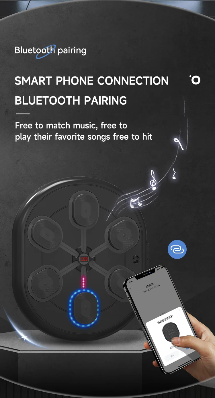 Smart Interactive Music Wall Target Pads Punch Boxing Machine