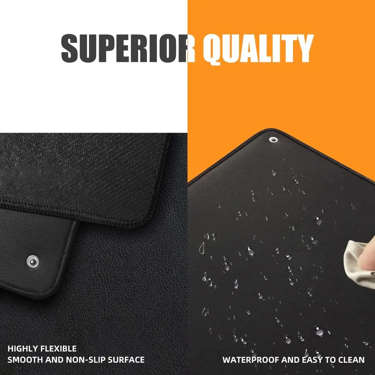 Earthing Conductive Rubber Leather Mat by JHC - Odorless PU