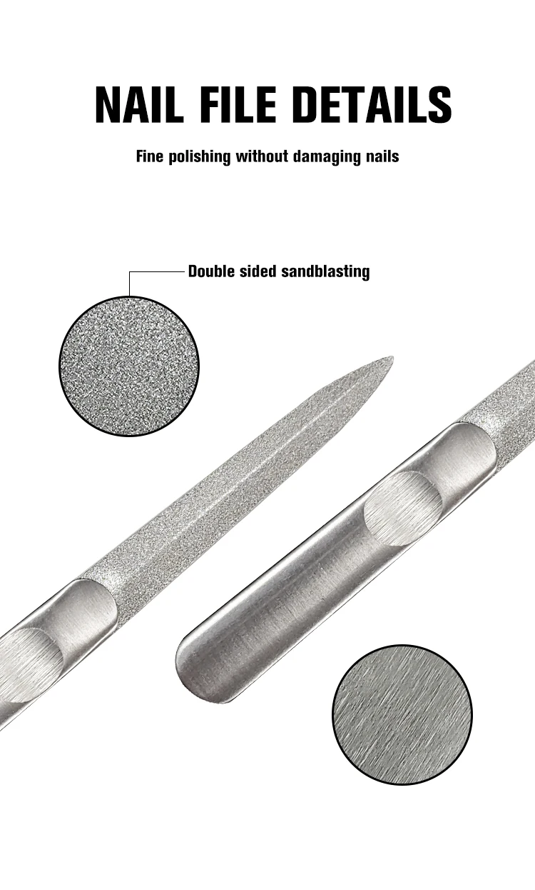 9.3-11.4cm #ac008v Stainless Steel Personal Manicure Nail Polishing ...