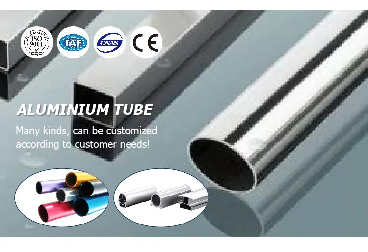 Customized 6061 6063 Aluminium Tube Extruded Aluminium Pipe Factory ...