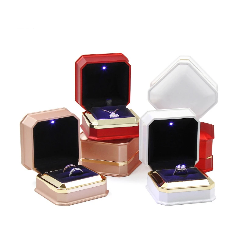 Ready to Ship Luxury LED Jewelry Light LED Jewelry Gift Box LED Jewelry ...